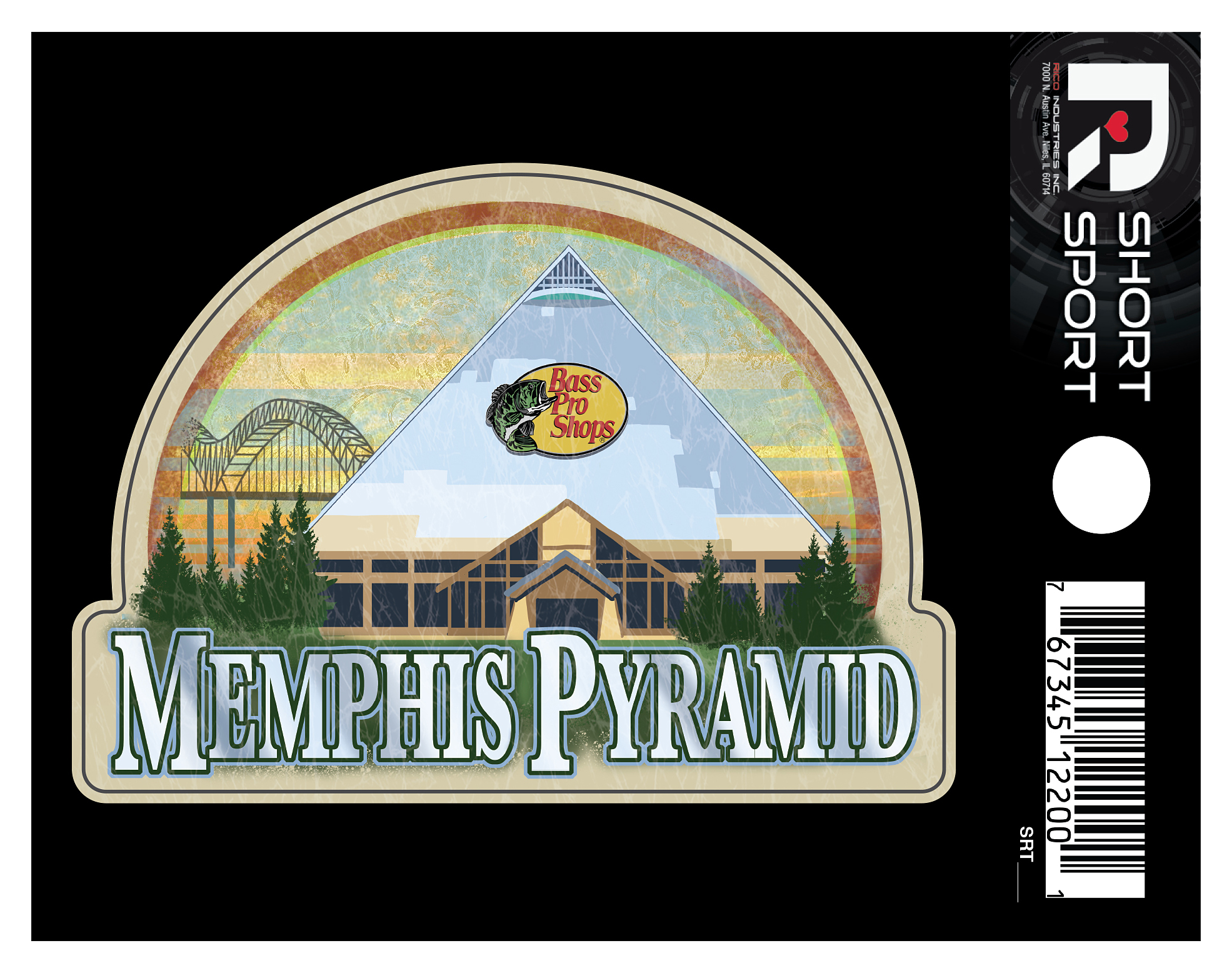 Bass Pro Shops Memphis Pyramid Short Sport Decal | Cabela's